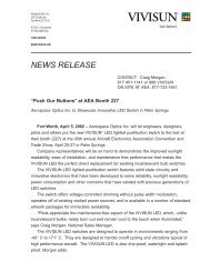 VIVISUN LED The Complete Switch - Aerospace Optics