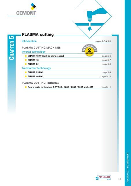 PLASMA cutting - Cemont