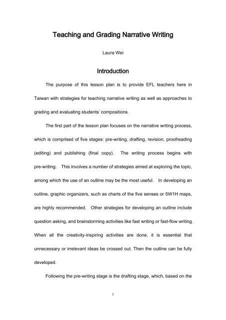 Teaching and Grading Narrative Writing