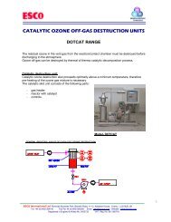 Ozone systems brochure - Esco International