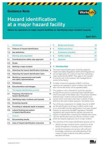 SAFETY ASSESSMENT FORM TOOL Ã¢Â€Â“ HAZARD IDENTIFICATION