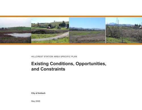 Existing Condition Report - City of Antioch