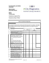 Functionality and Skills Checklist Mortara ELI-250 12-Lead ECG ...