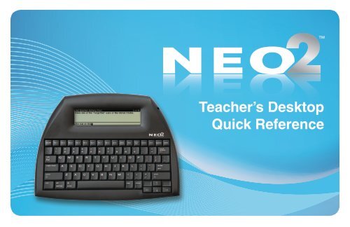 Teacher's Desktop Quick Reference - Renaissance Learning
