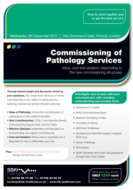 Commissioning of Pathology Services