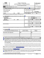 Form M-2848 Power of Attorney and Declaration of Representative