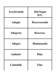 ITALIAN MUSICAL TERMS