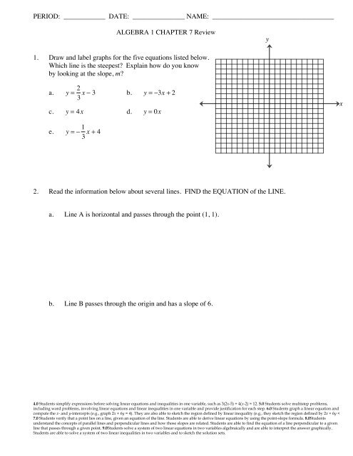 Alg CPM Ch_ 7 TEST Review sheet 2013
