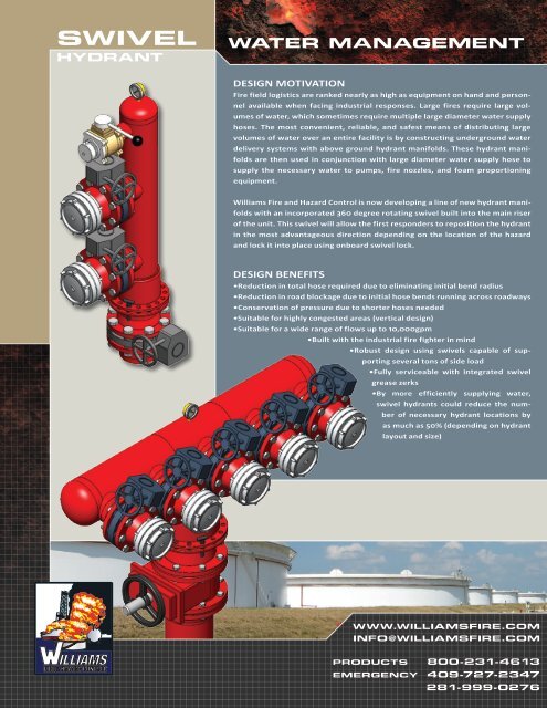 Download Swivel Manifold Product PDF - Williams Fire & Hazard ...