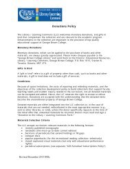 summary - George Brown College Library Learning Commons