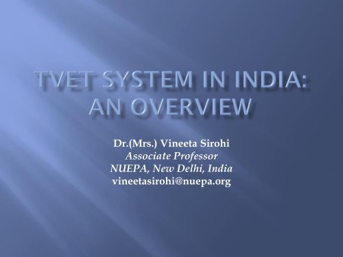 India's TVET System