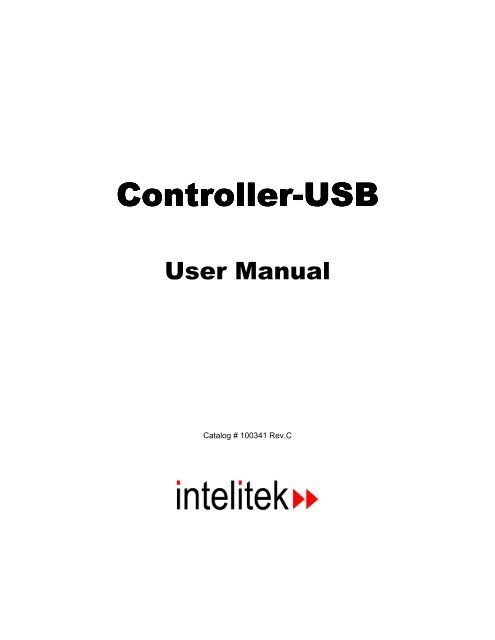 Controller-USB - Intelitek Downloads