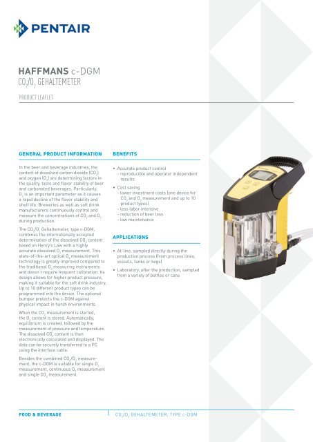 HAFFMANS c-DGM CO /O GEHALTEMETER