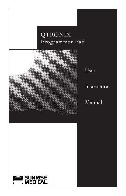 QTRONIX Programmer Pad - Sunrise Medical