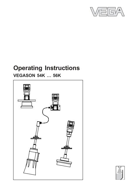 Operating Instructions - VEGASON 54K...56K - VEGA Grieshaber KG