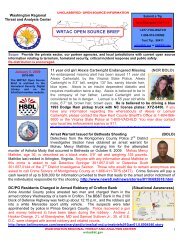 DAILY OPEN SOURCE BRIEF - Global Incident Map