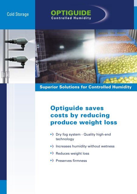 Cold Storage Controlled Humidity - Cross Technical Services