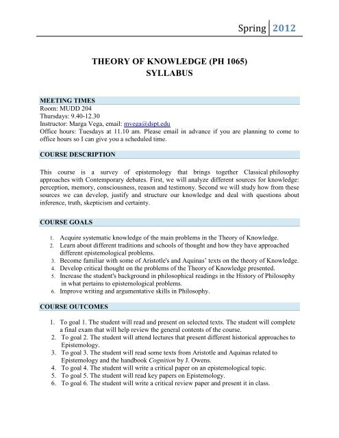 Theory of Knowledge
