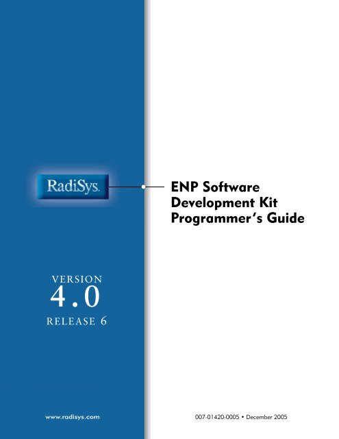 ENP Software Development Kit Programmer's Guide - Radisys