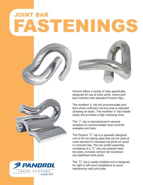 JOINT BAR - Pandrol USA