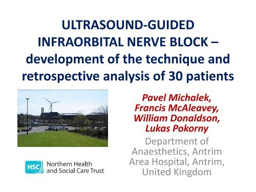 ULTRASOUND-GUIDED INFRAORBITAL NERVE BLOCK