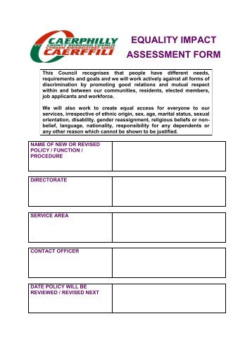 equality impact assessment initial screening template for services ...