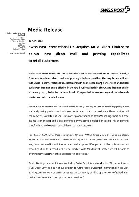 Media Release