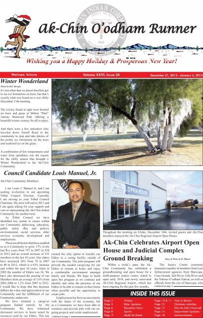 Ak-Chin O'odham Runner - Ak-Chin Indian Community