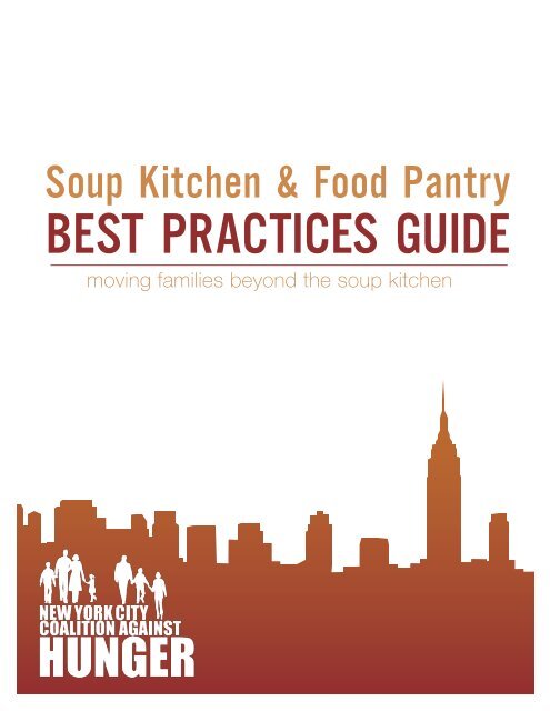 Soup Kitchen & Food Pantry Best Practices Guide - New York City ...