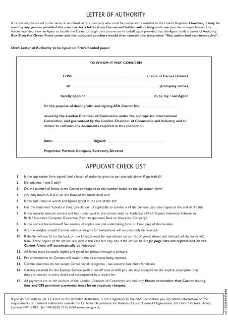 6308_10 ATA Carnets Instruction - London Chamber of Commerce ...