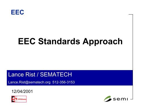 EEC Standards Approach - Sematech