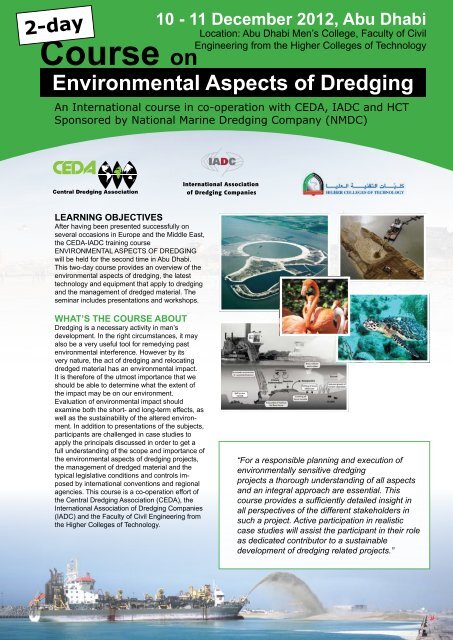 CEDA-IADC Training Course on Environmental Aspects of Dredging