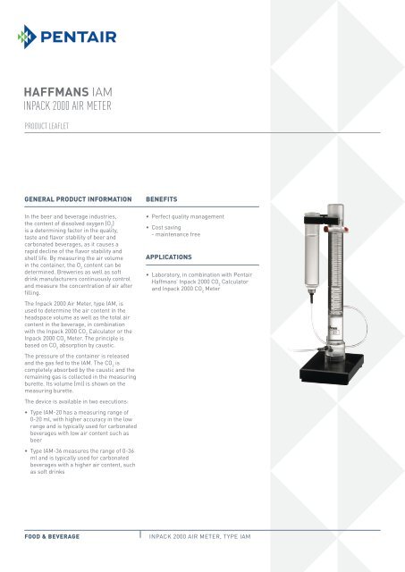 HAFFMANS IAM INPACK 2000 AIR METER