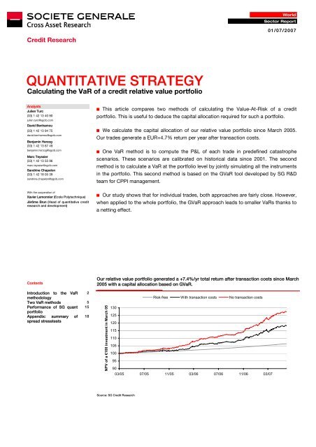 QUANTITATIVE STRATEGY