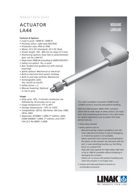 ACTUATOR LA44 - Linak