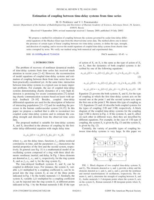 Estimation Of Coupling Between Time Delay Systems From Time Series