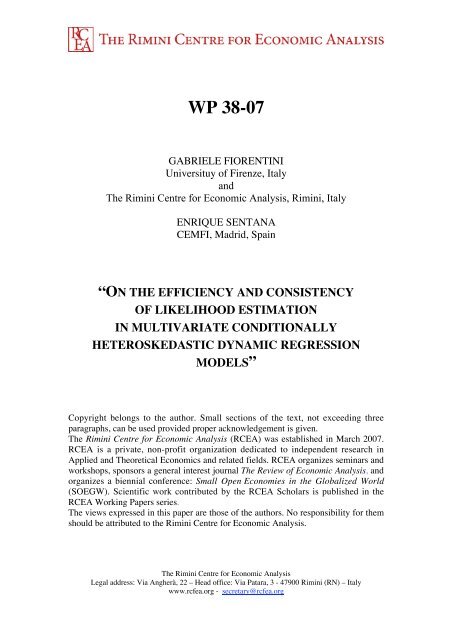 On The Efficiency And Consistency Of Likelihood Estimation