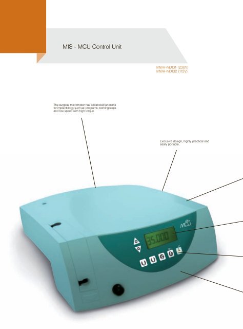 Packaging. MIS - MCU Control Unit - Mis Implants