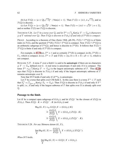 62 5 SHIMURA VARIETIES (b