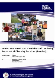 TENDER DOCUMENT INDEX