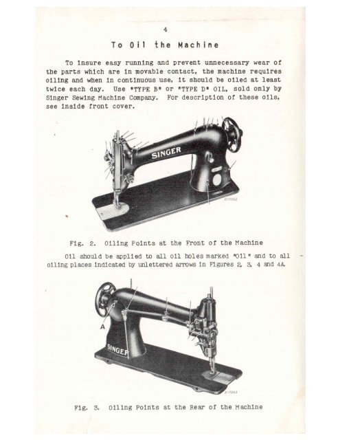 Singer Models, 31-19 & 31-47 Manual - ISMACS