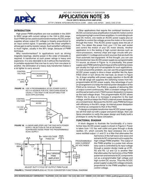 APPLICATION NOTE 35 - Server application notes