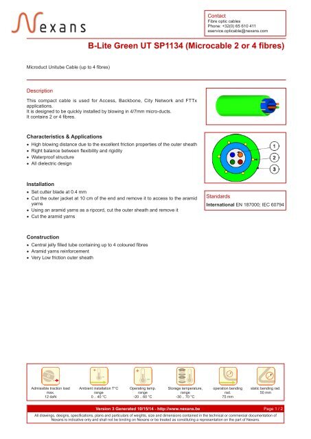 Download the PDF datasheet - Nexans