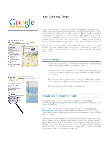 Local Business Center - Google Maps