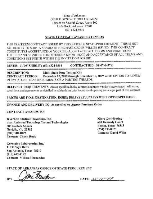 Contract Extension Letter - December. 2008 - naspo