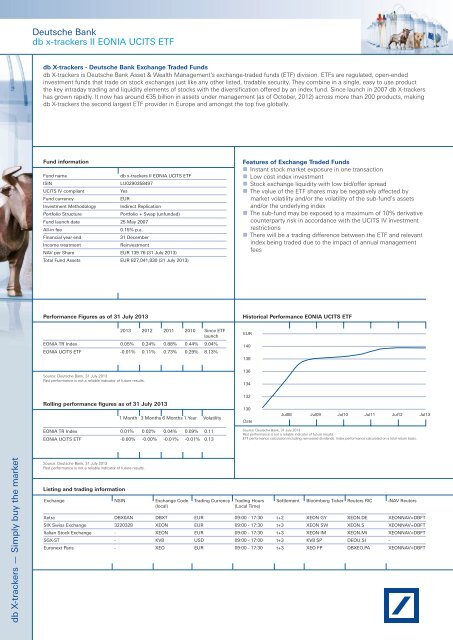 PDF Factsheet - ETFs - Deutsche Bank