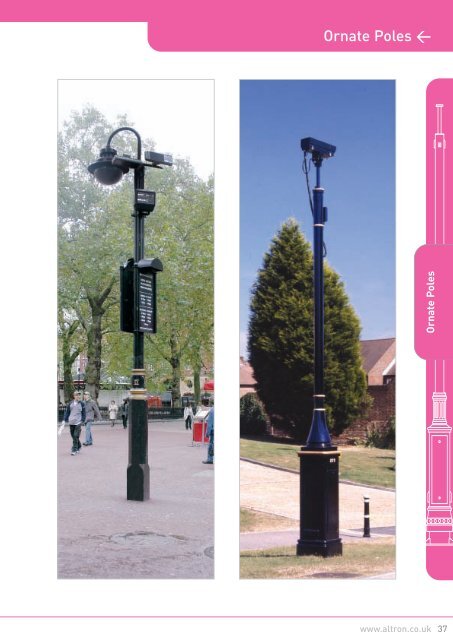 Altron Ornate CCTV Columns - Smiths Technical Systems