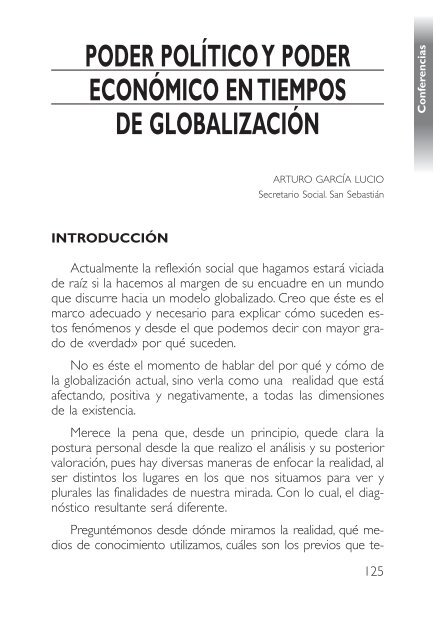 poder político y poder económico en tiempos de globalización