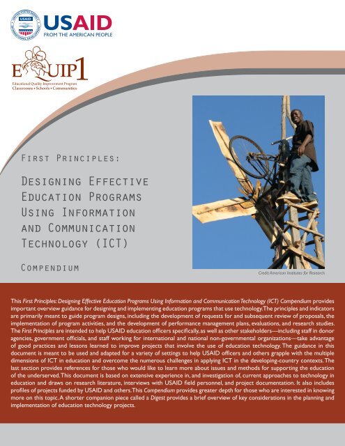 Designing Effective Education Programs Using ... - EQUIP123.net