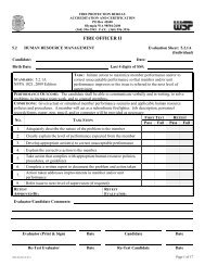 Driver Operator Skill Sheets, Revised 10/09